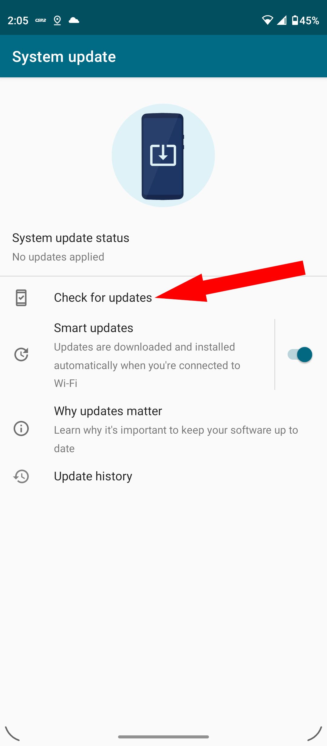 How to check for software updates on your Motorola phone