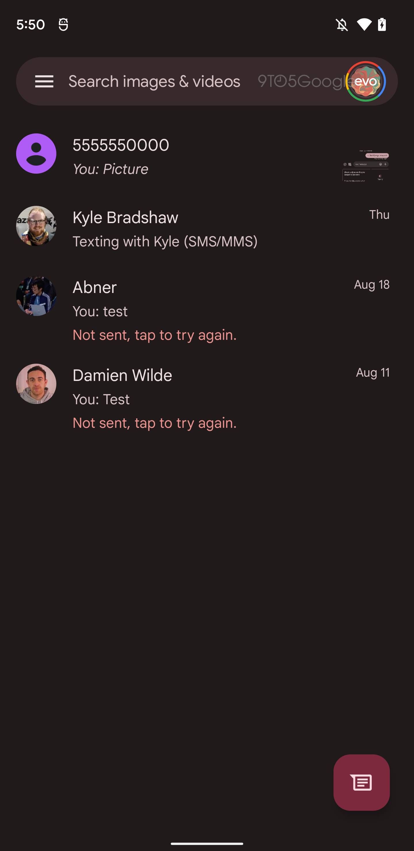 Google's old-school navigation drawer for Messages is now available for ...