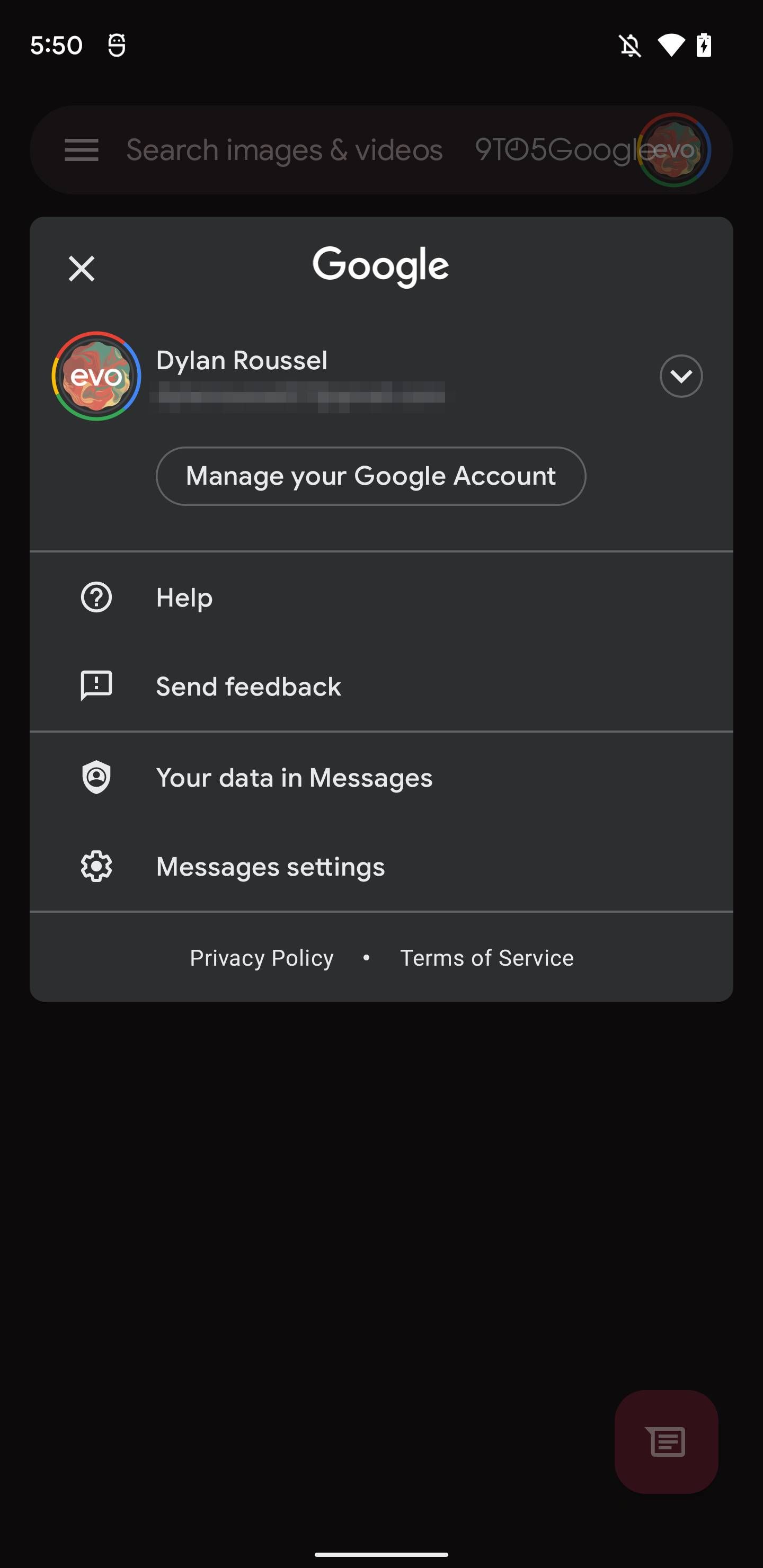 Google's old-school navigation drawer for Messages is now available for ...