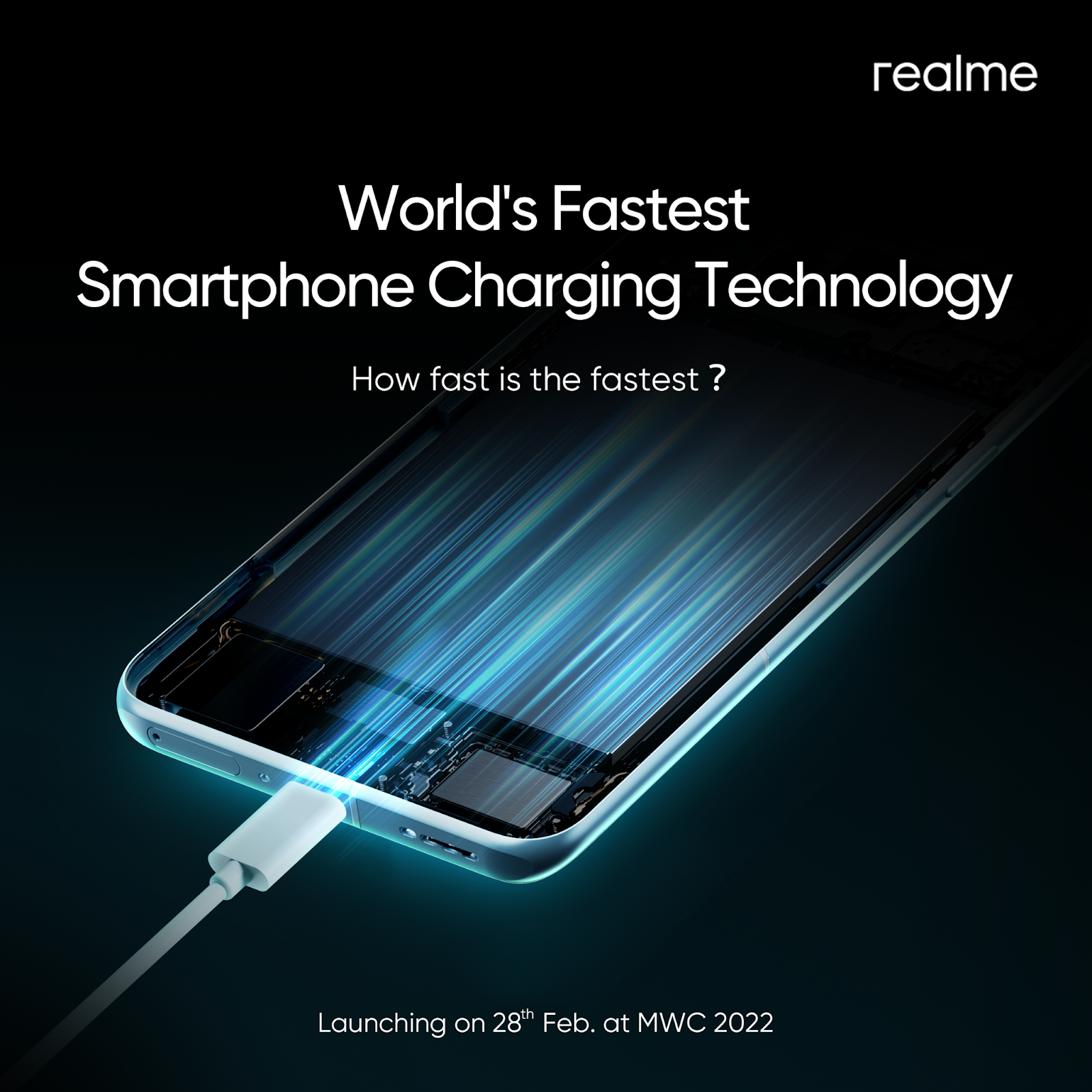 Realme to announce world's fastest smartphone charging tech at MWC 2022