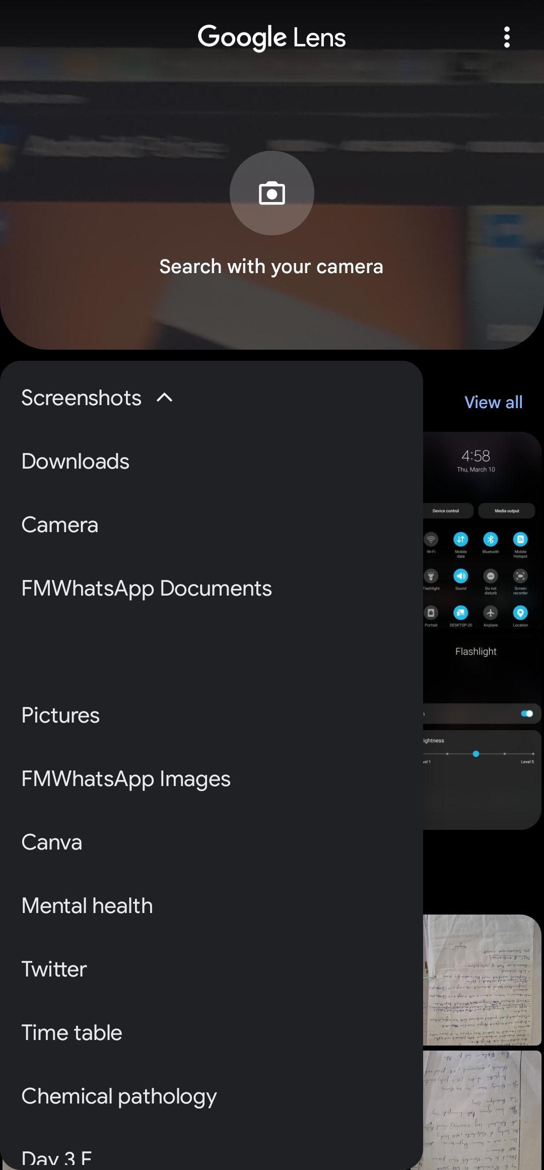 Google Lens update further emphasizes saved images over camera view