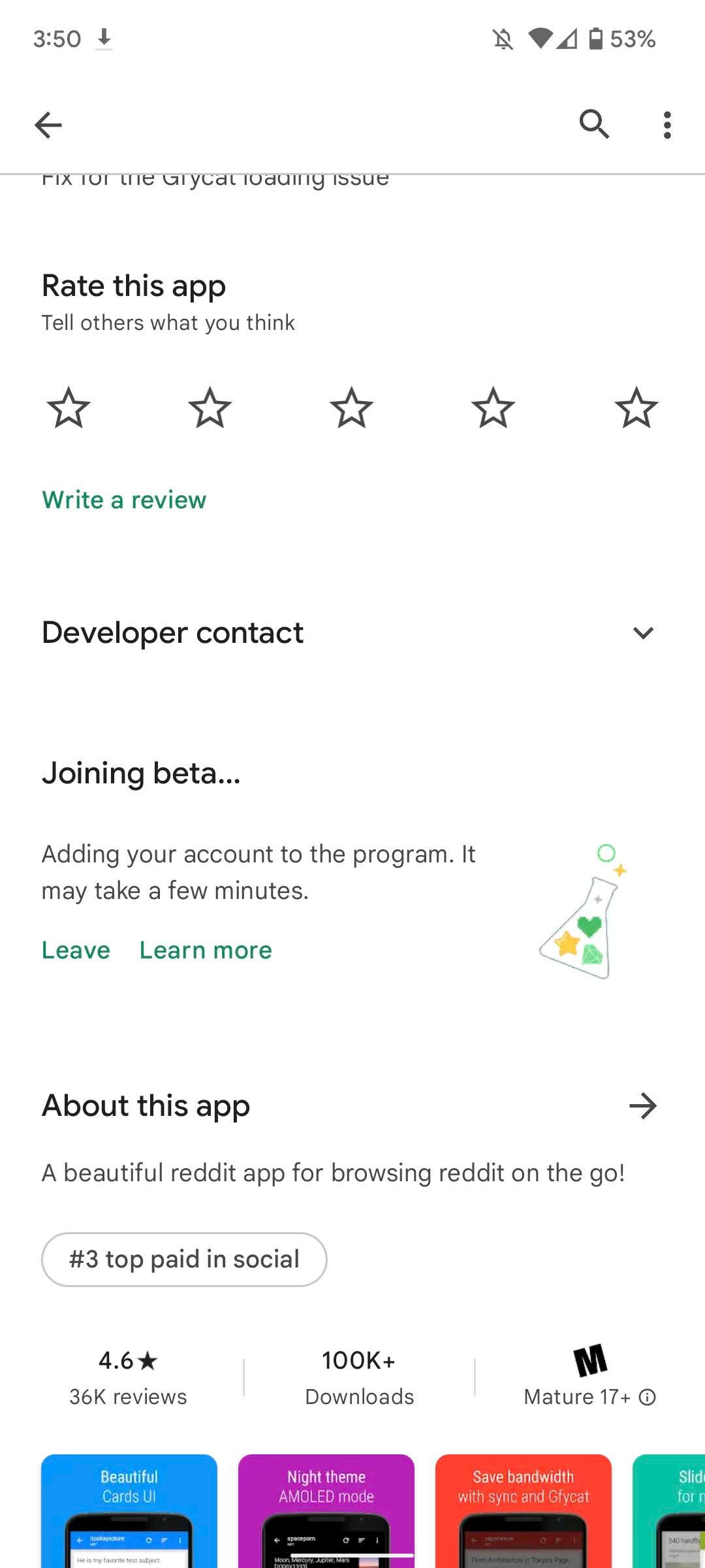 Sync for Reddit's Material You makeover is now available for beta users — here's what it looks like