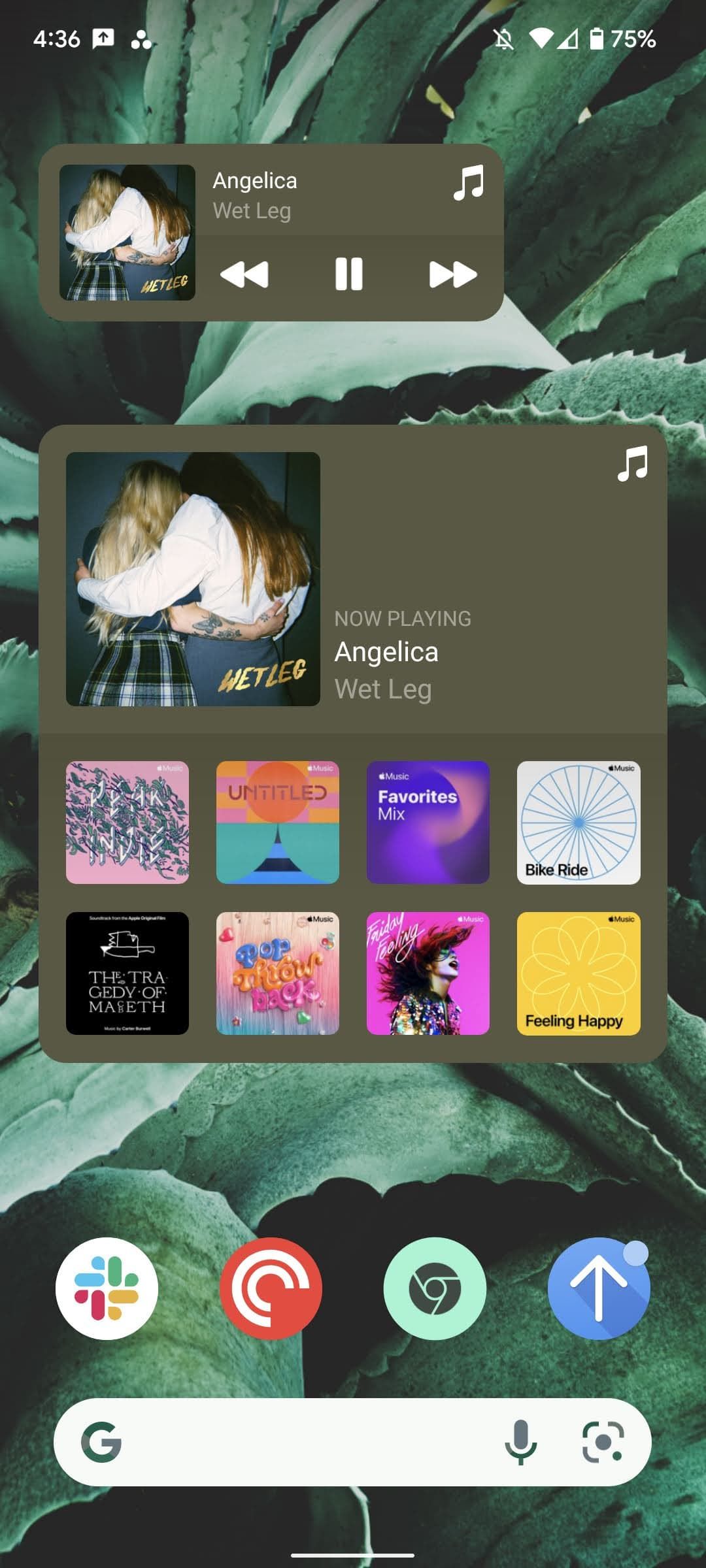 Apple Music's better-looking widgets are now available for everyone