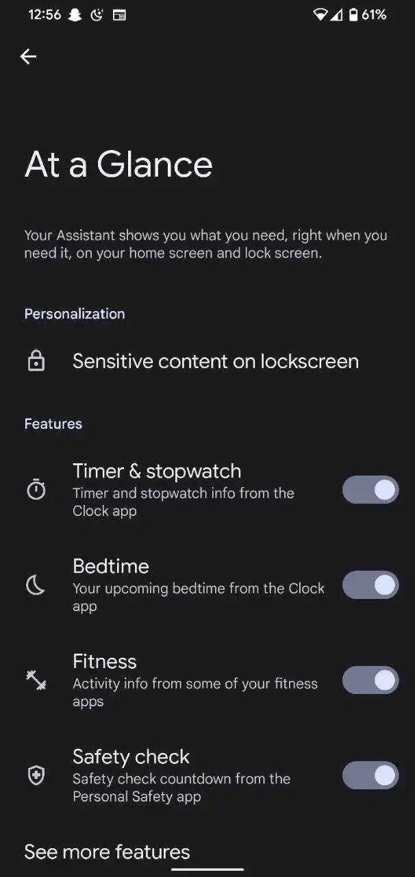 Google is widely rolling out At a Glance enhancements for Pixel phones