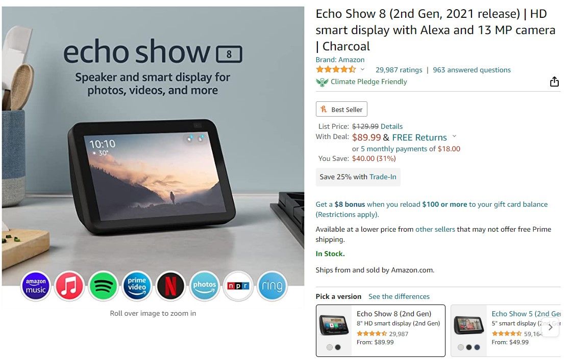 Take your pick of these Amazon Echo Show displays for their lowest ...