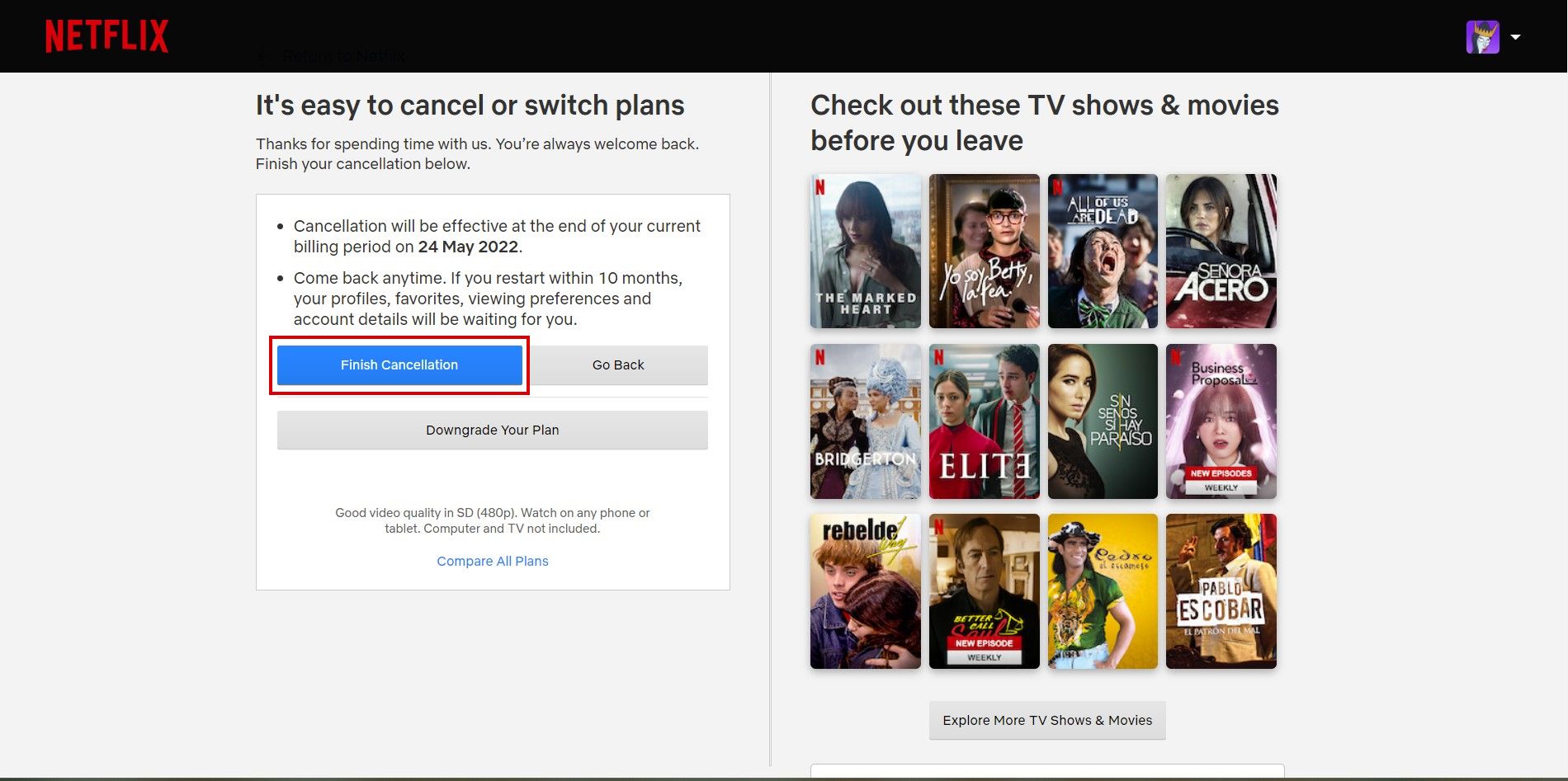How to cancel your Netflix subscription in minutes