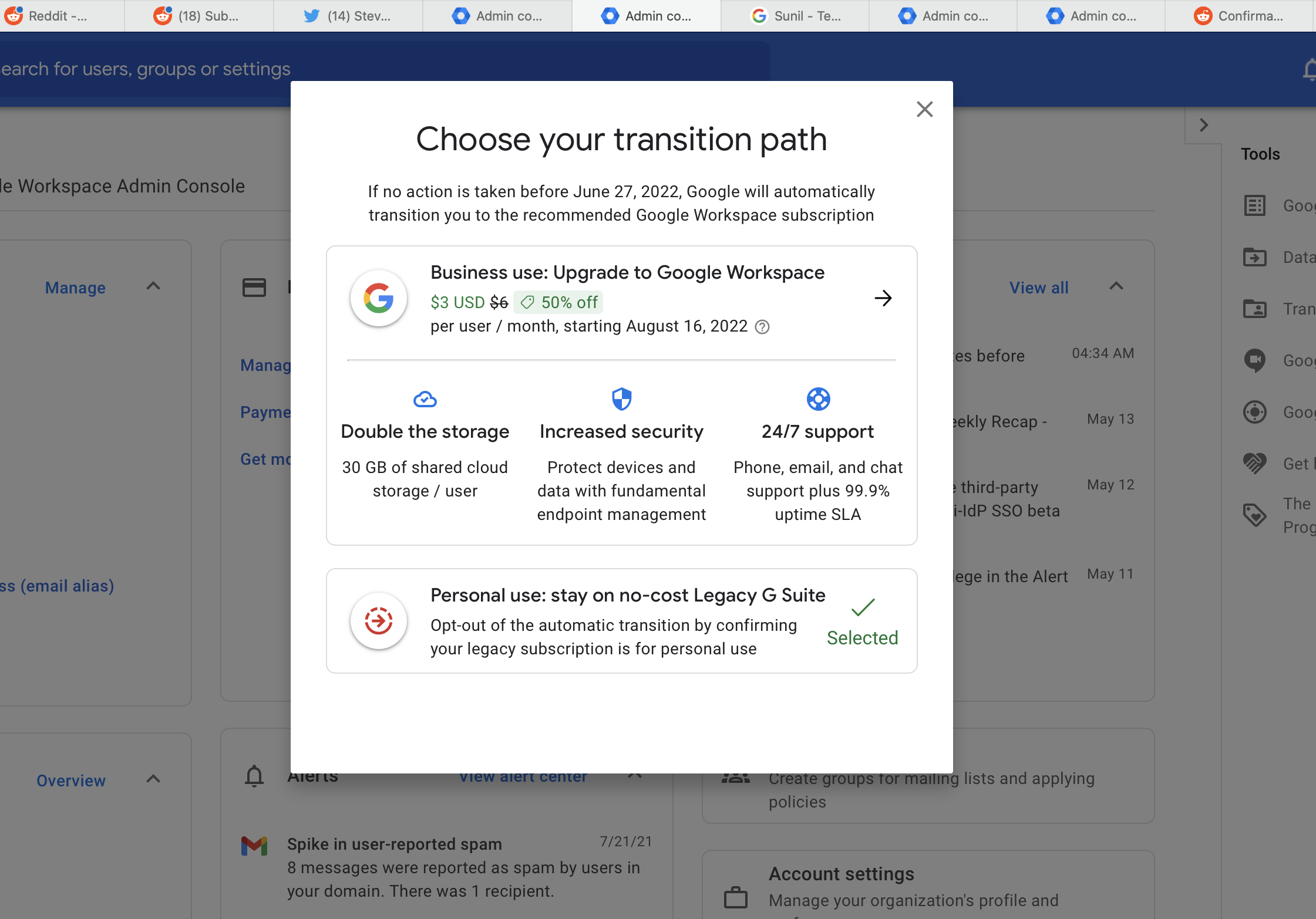Google unveils its free personal tier for legacy G Suite users ahead of ...