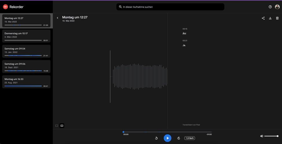 Google Recorder's website has a new feature you don't get on the Pixel ...