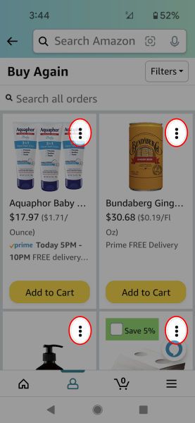 How to quickly reorder items on Amazon