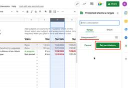 Google Sheets How To Lock Cells