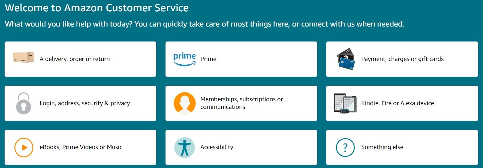 How to contact Amazon customer service by phone, email, or chat