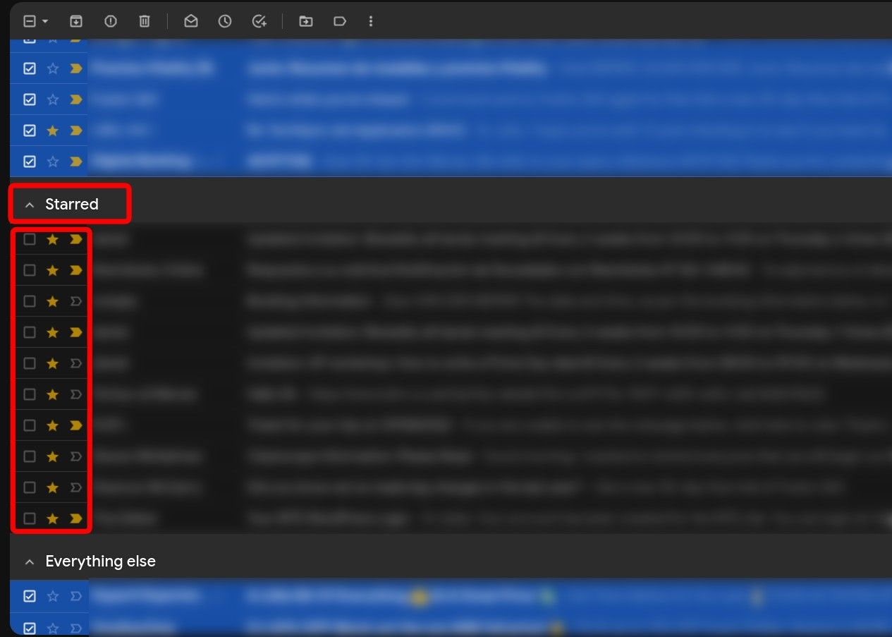How to select all in Gmail