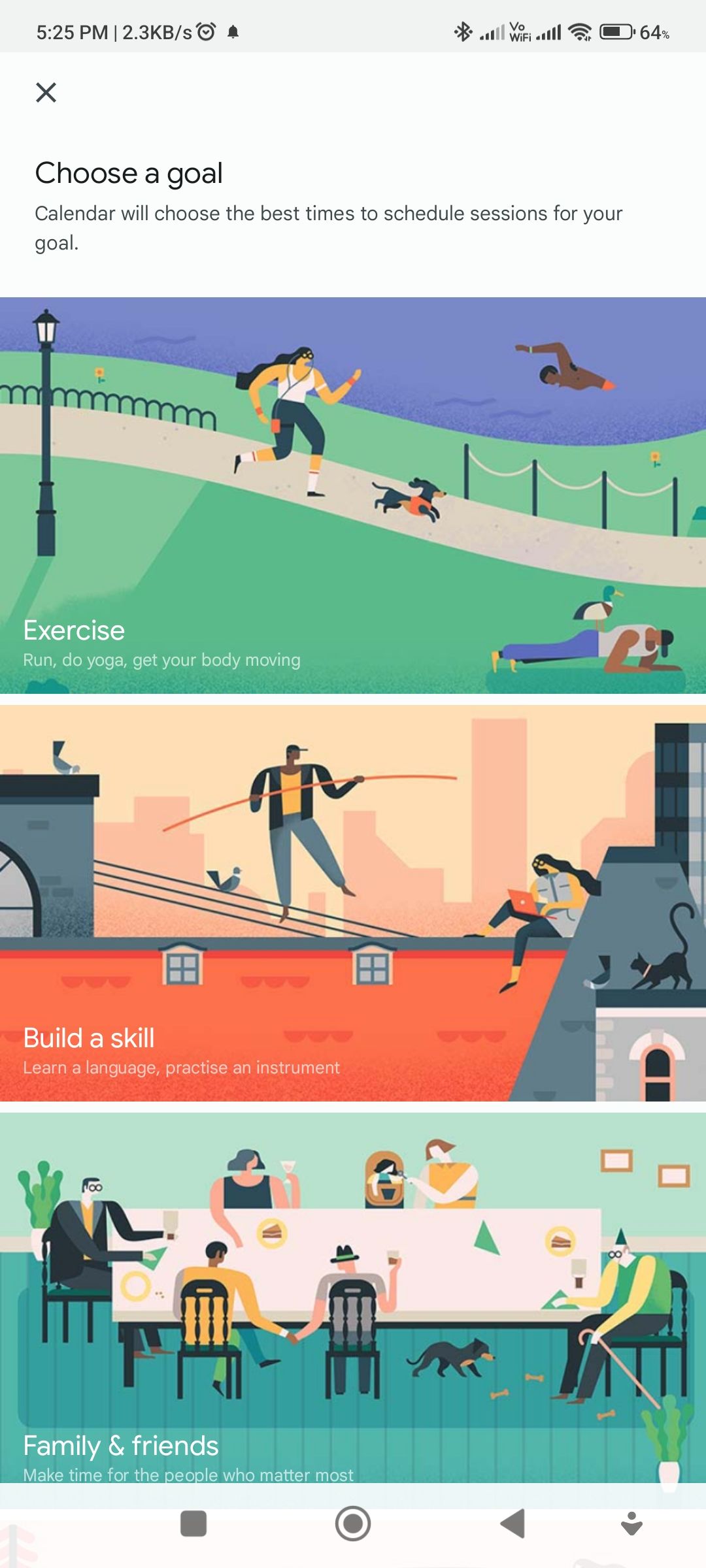 Google may not have a goal for Calendar’s ‘Goal’ feature anymore
