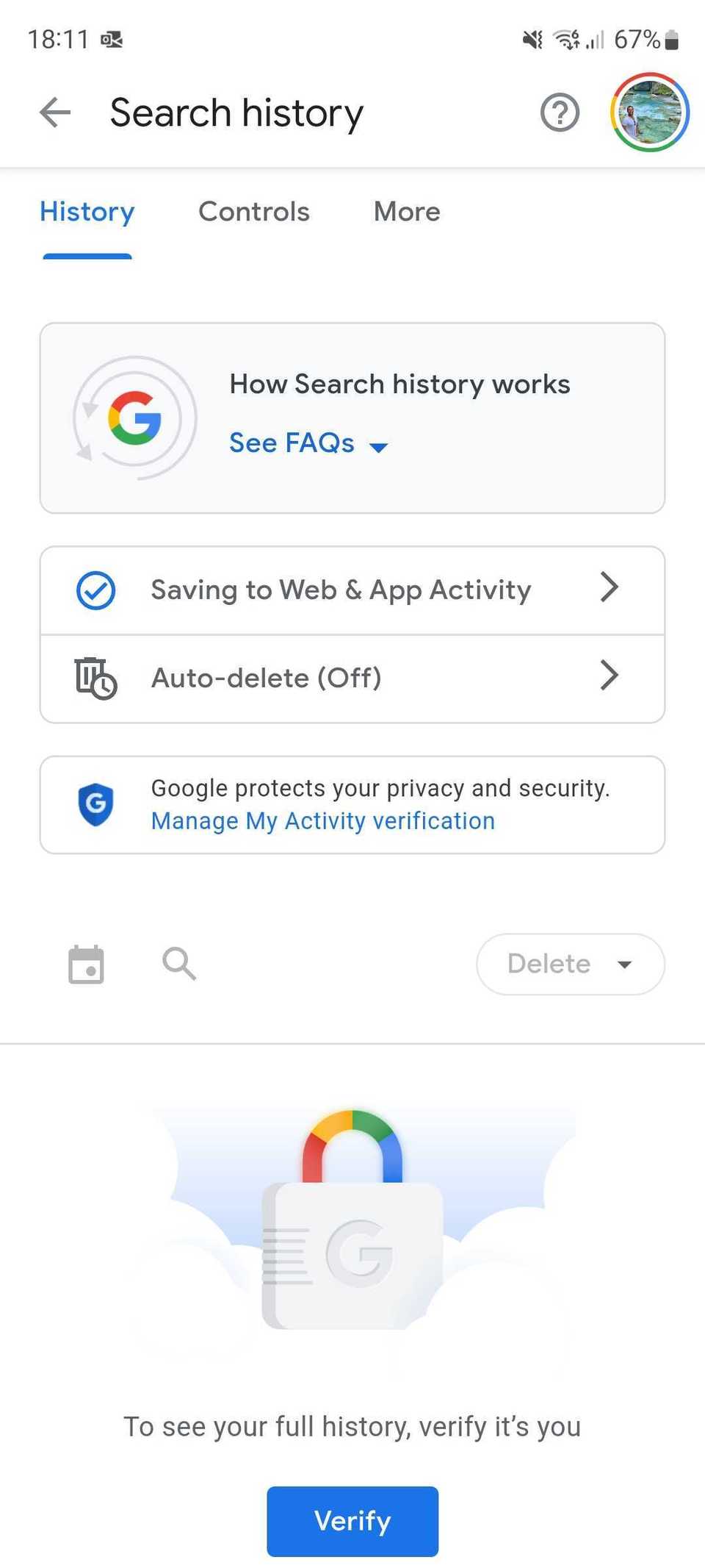 How to quickly delete your Google search history
