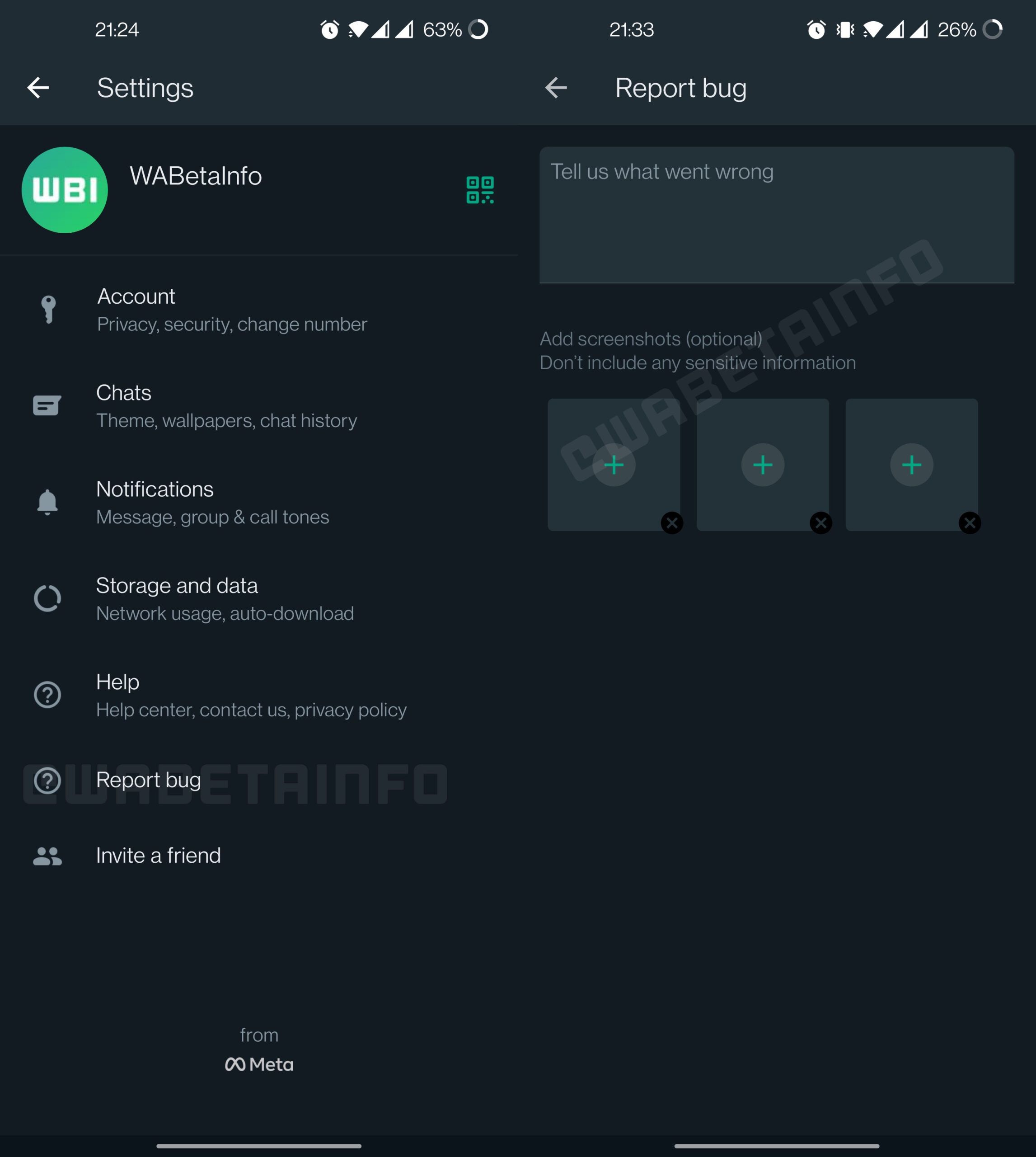 WhatsApp will soon make it easier to send detailed bug reports