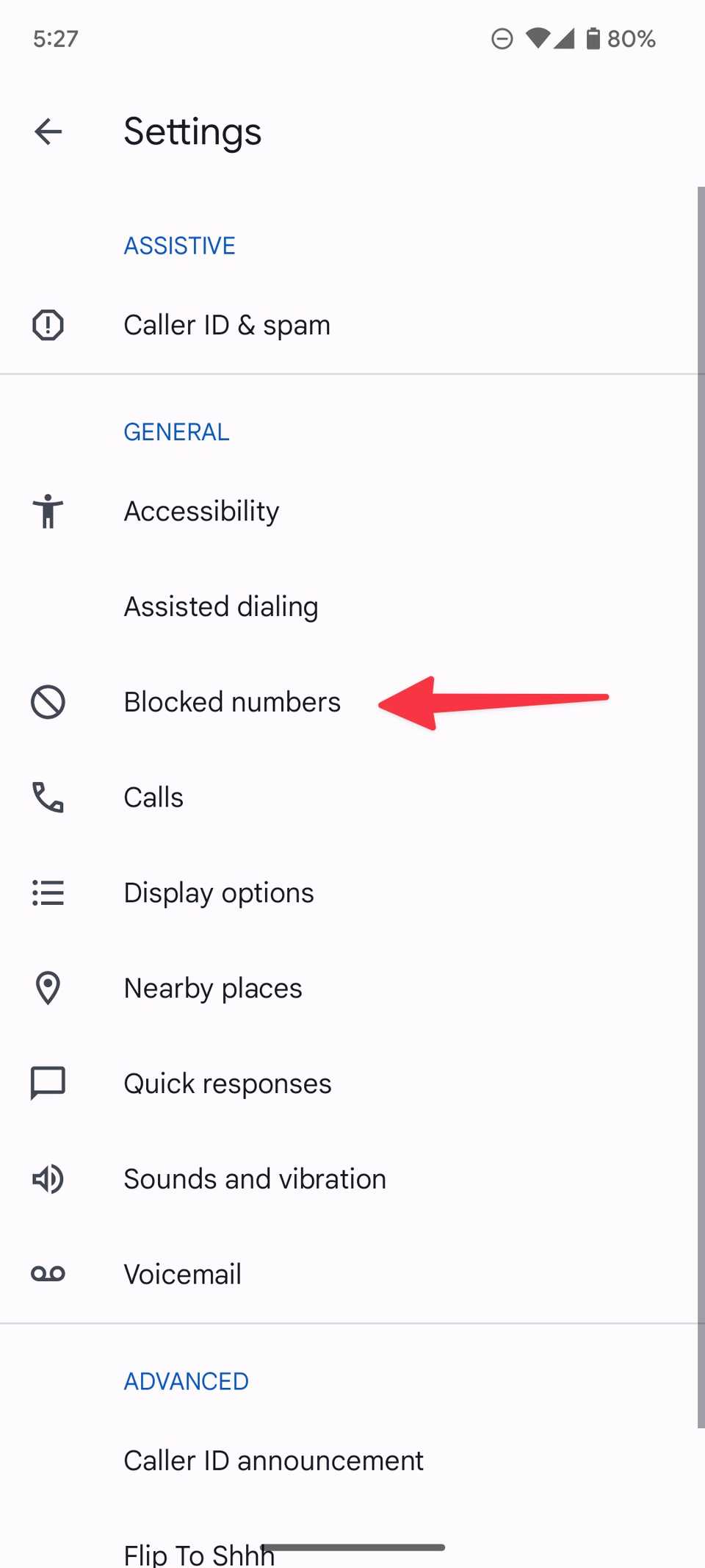 How to see blocked phone numbers on your Android phone