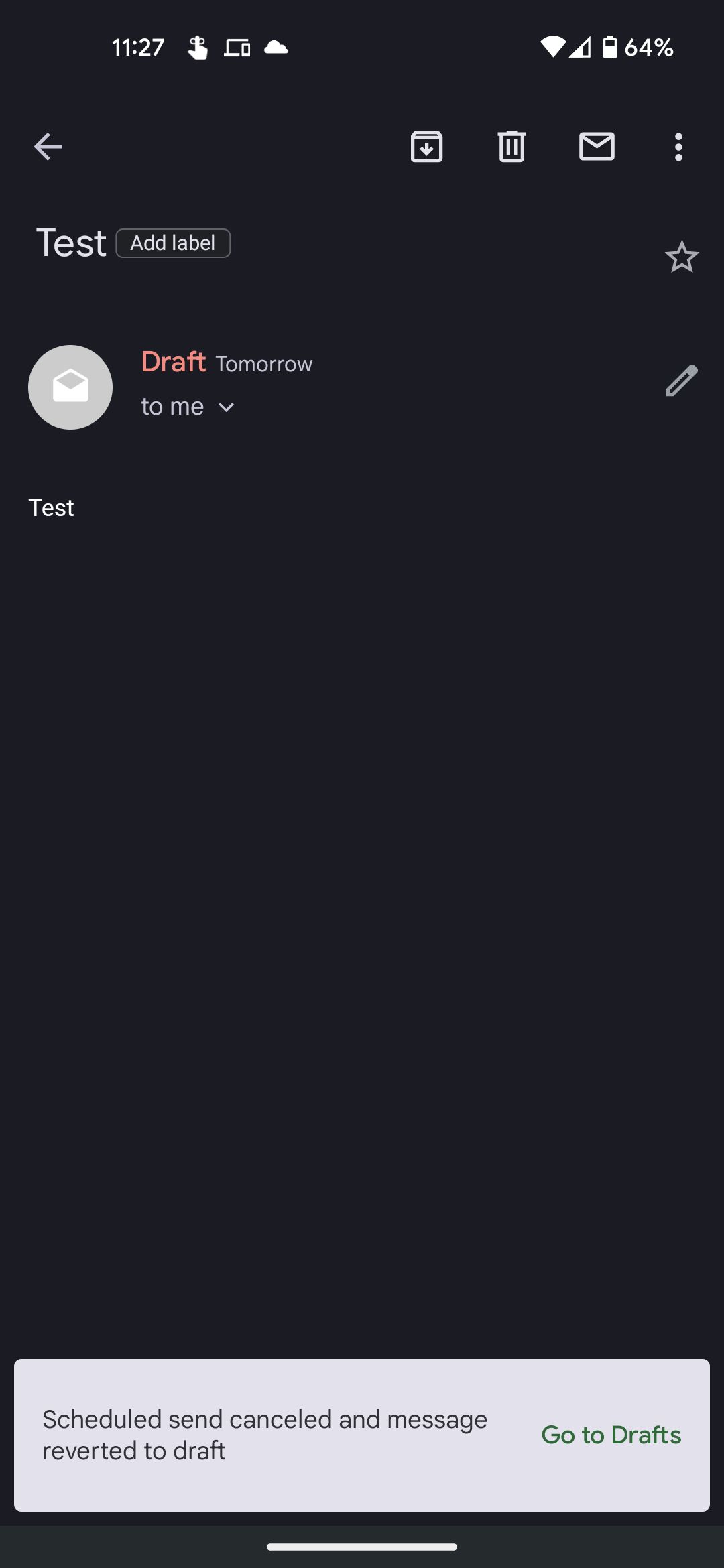 Gmail: How to schedule an email message