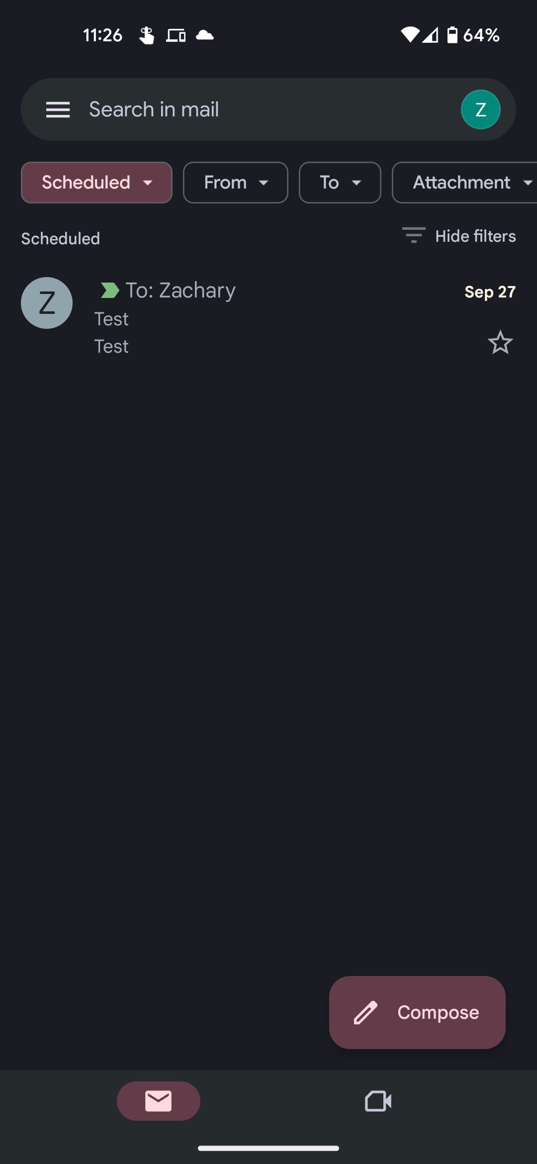 Gmail: How to schedule an email message