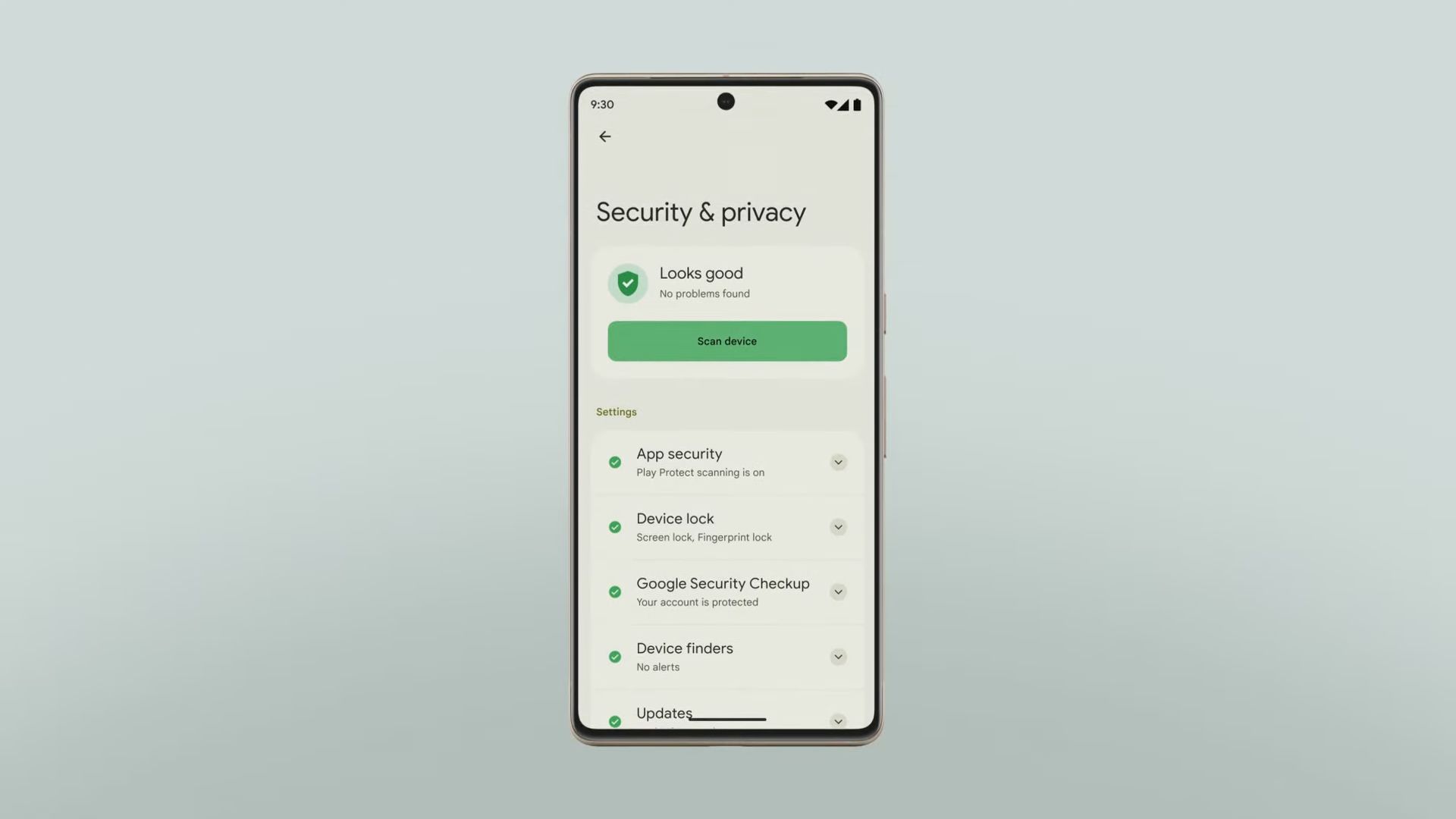 Google's new Security & Privacy pane for Android is coming soon