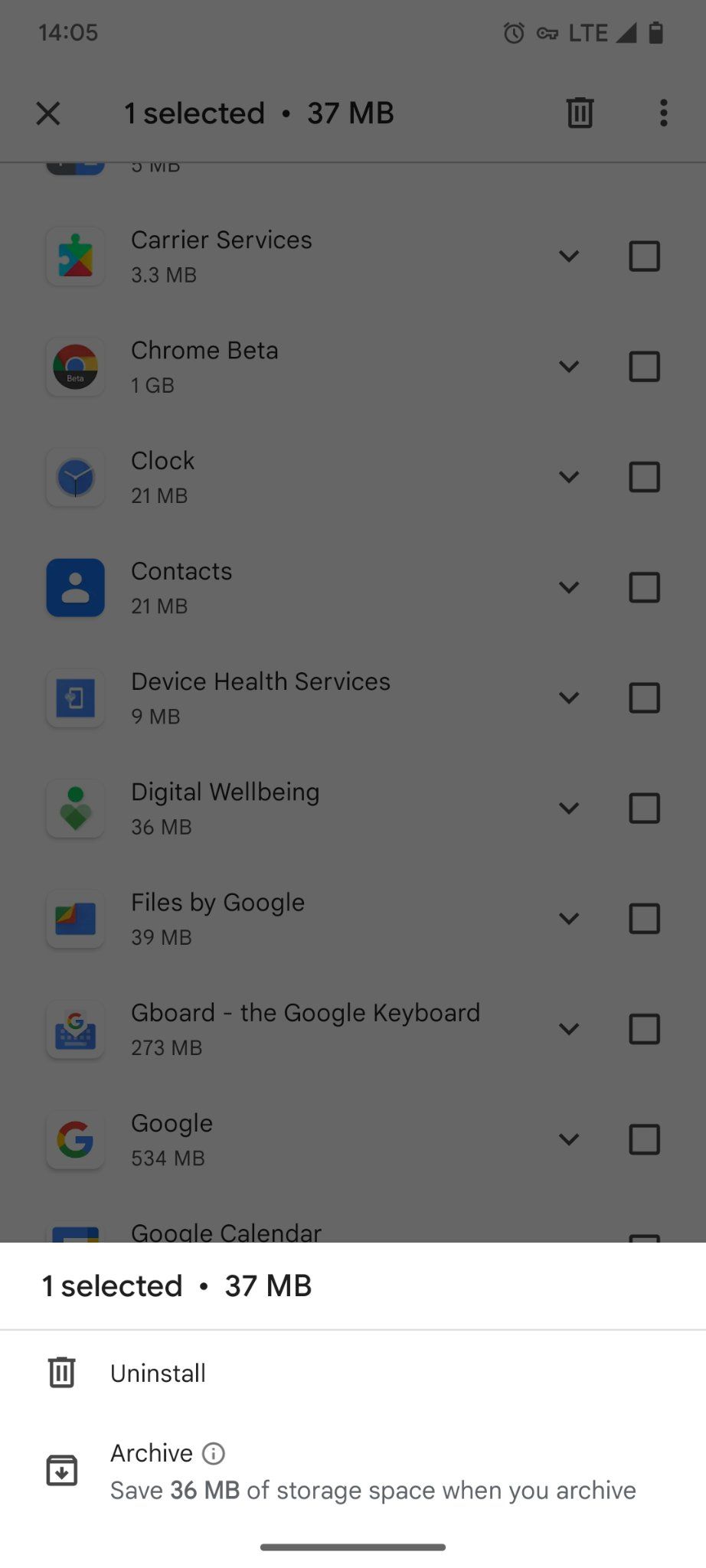 Here’s your first look at Google’s app archiving feature