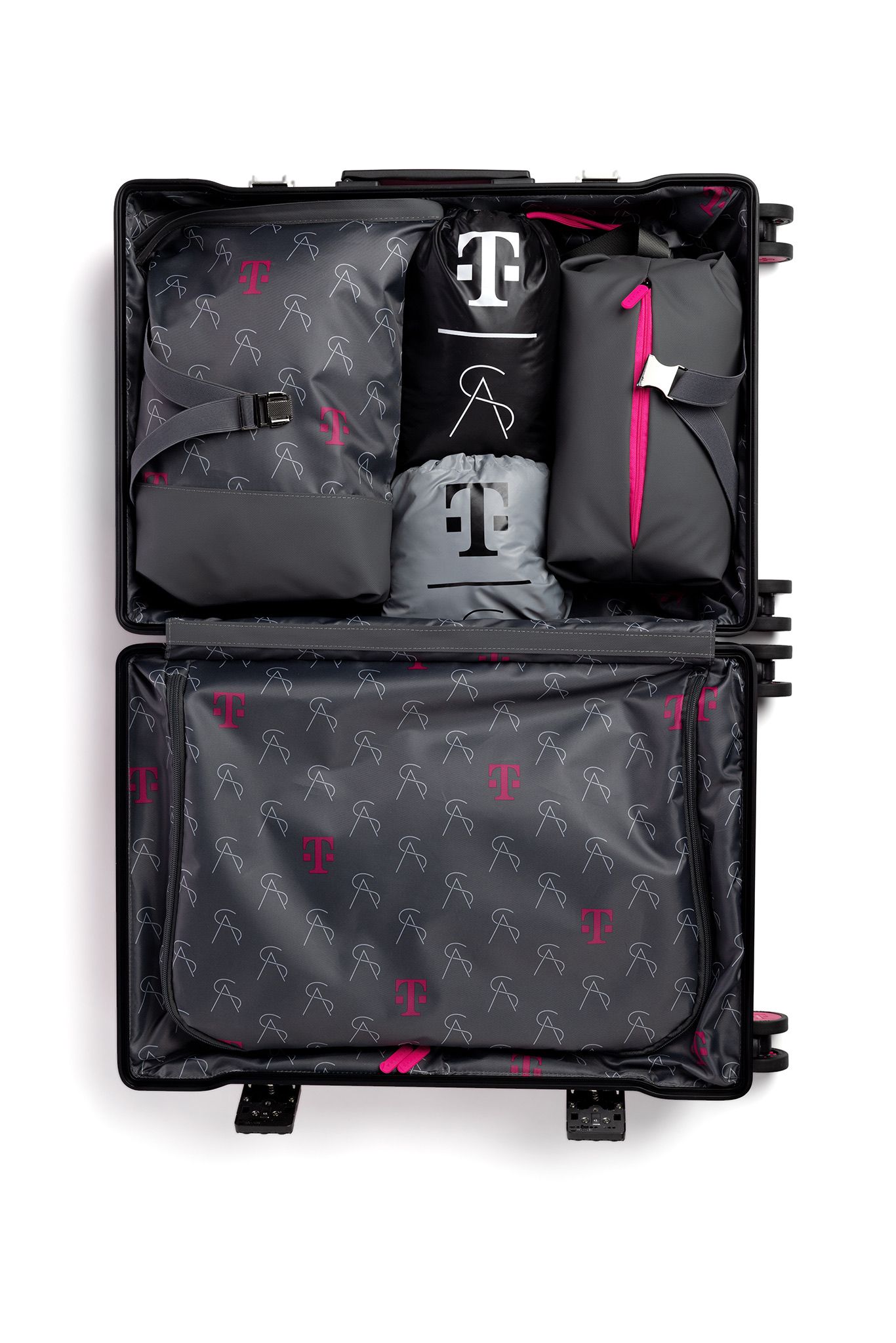 T-Mobile's new tech-friendly suitcase is the pinkest one we've ever seen