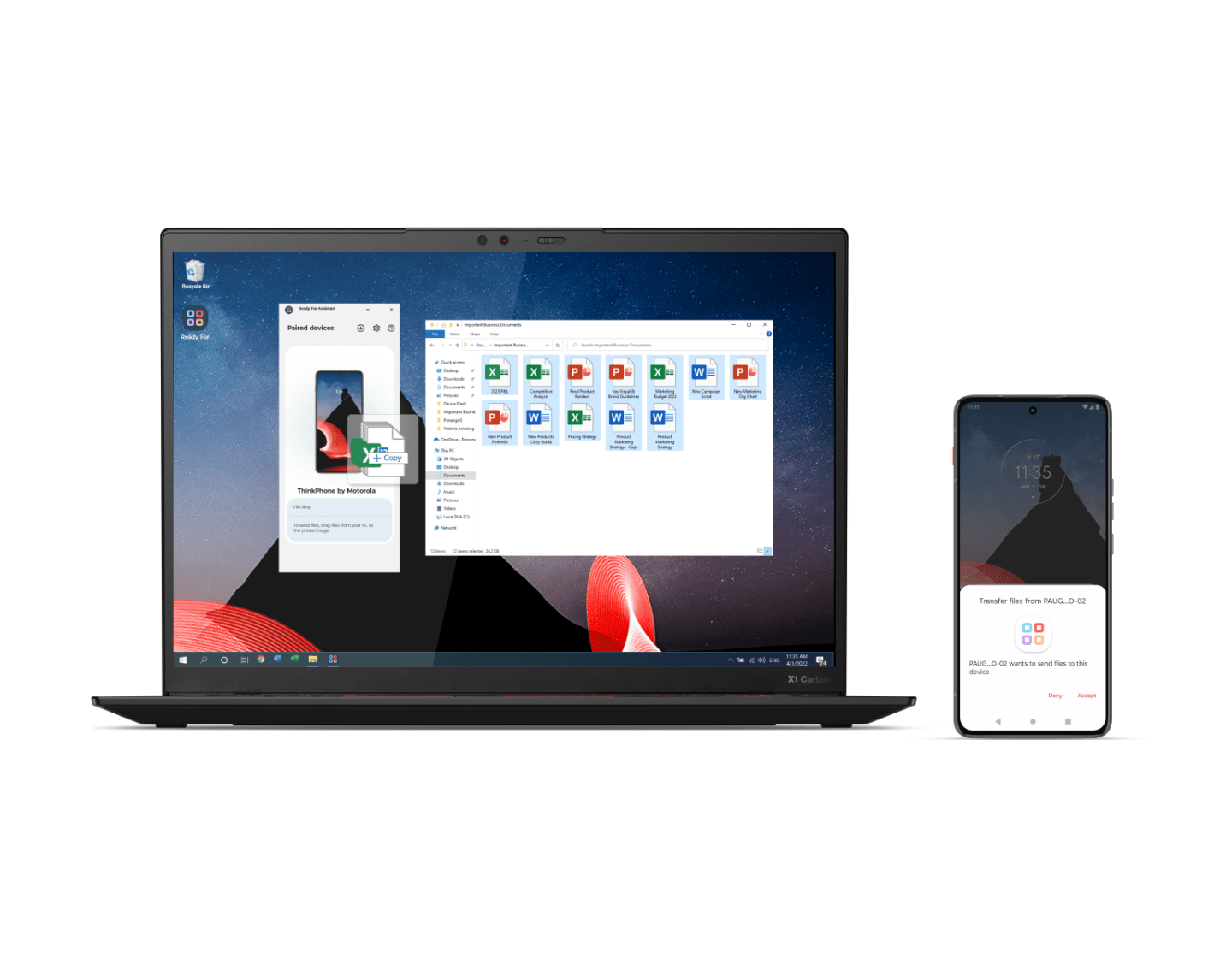 Motorola's laptop-inspired ThinkPhone looks ready for business in high ...