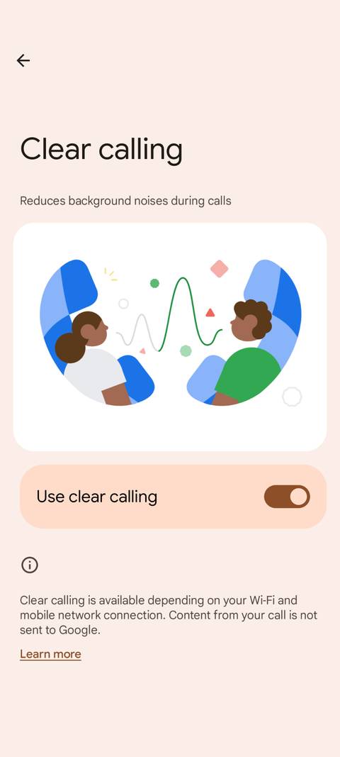 Google Pixel: How to turn on the Clear Calling feature