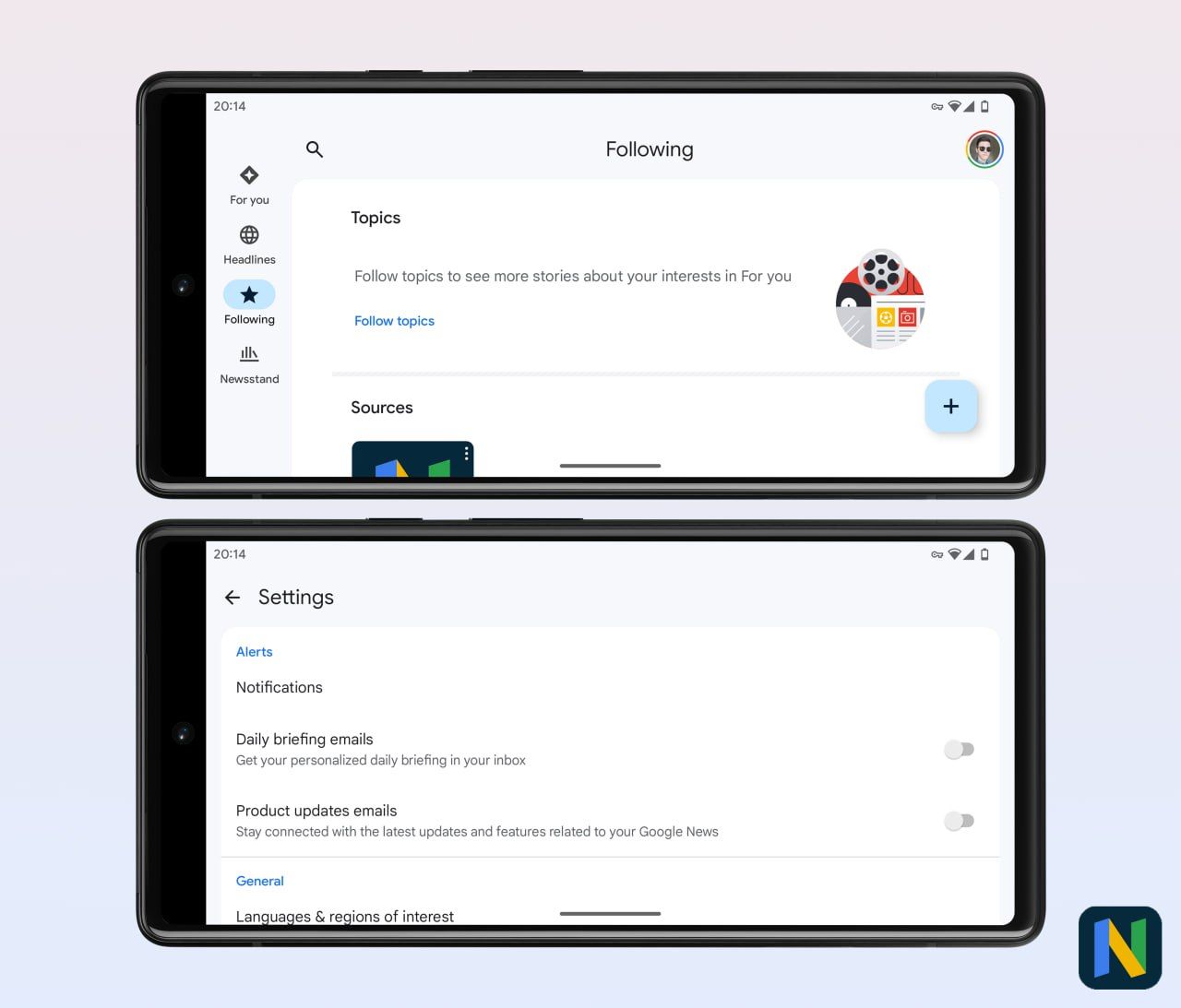 Google News preps Material You-style upgrades for tablets