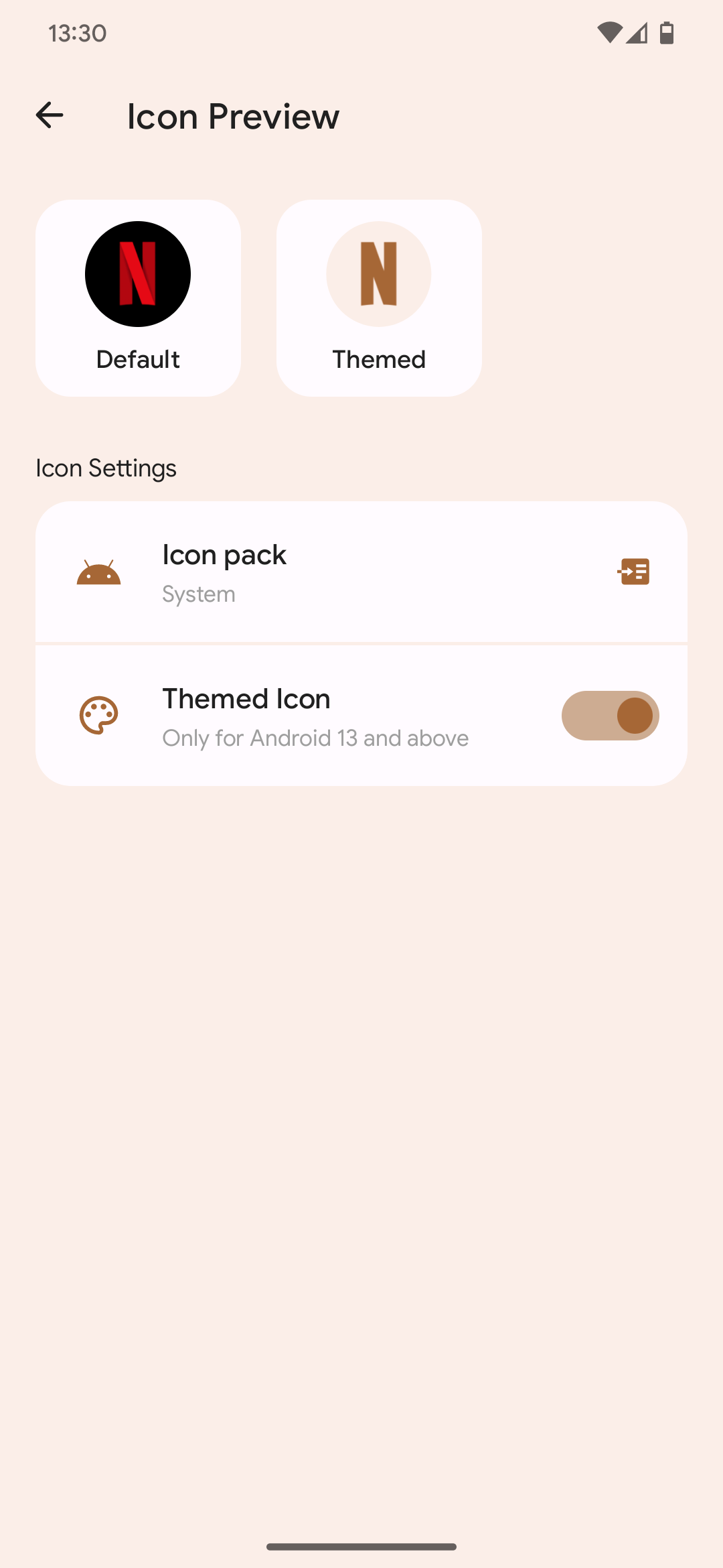 This app brings themed icons to most of your apps on Android 13
