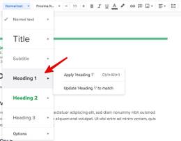 How To Add Headings To Google Docs