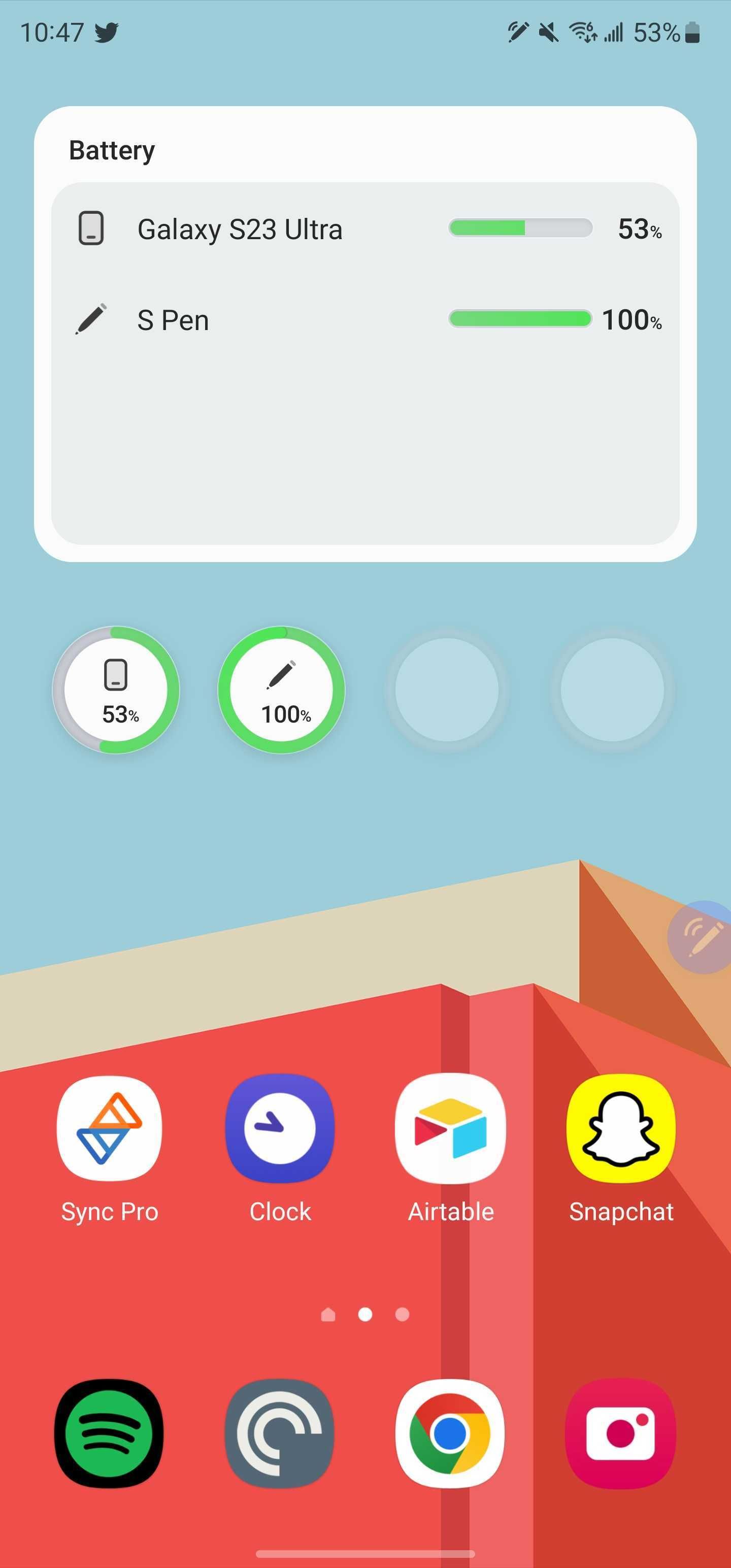 Samsung's One UI 5.1 battery widgets look pretty familiar