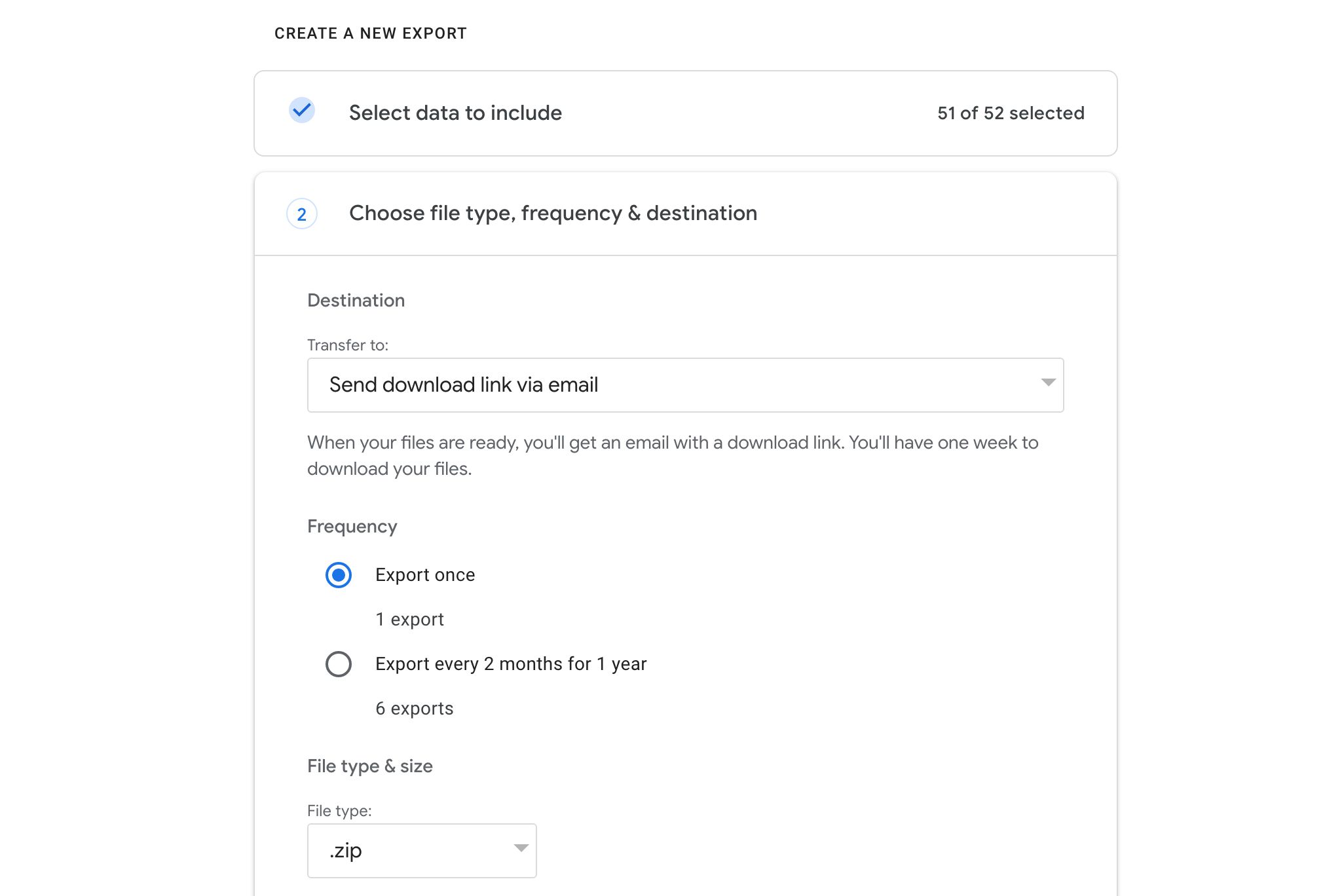 How to back up your Google account data