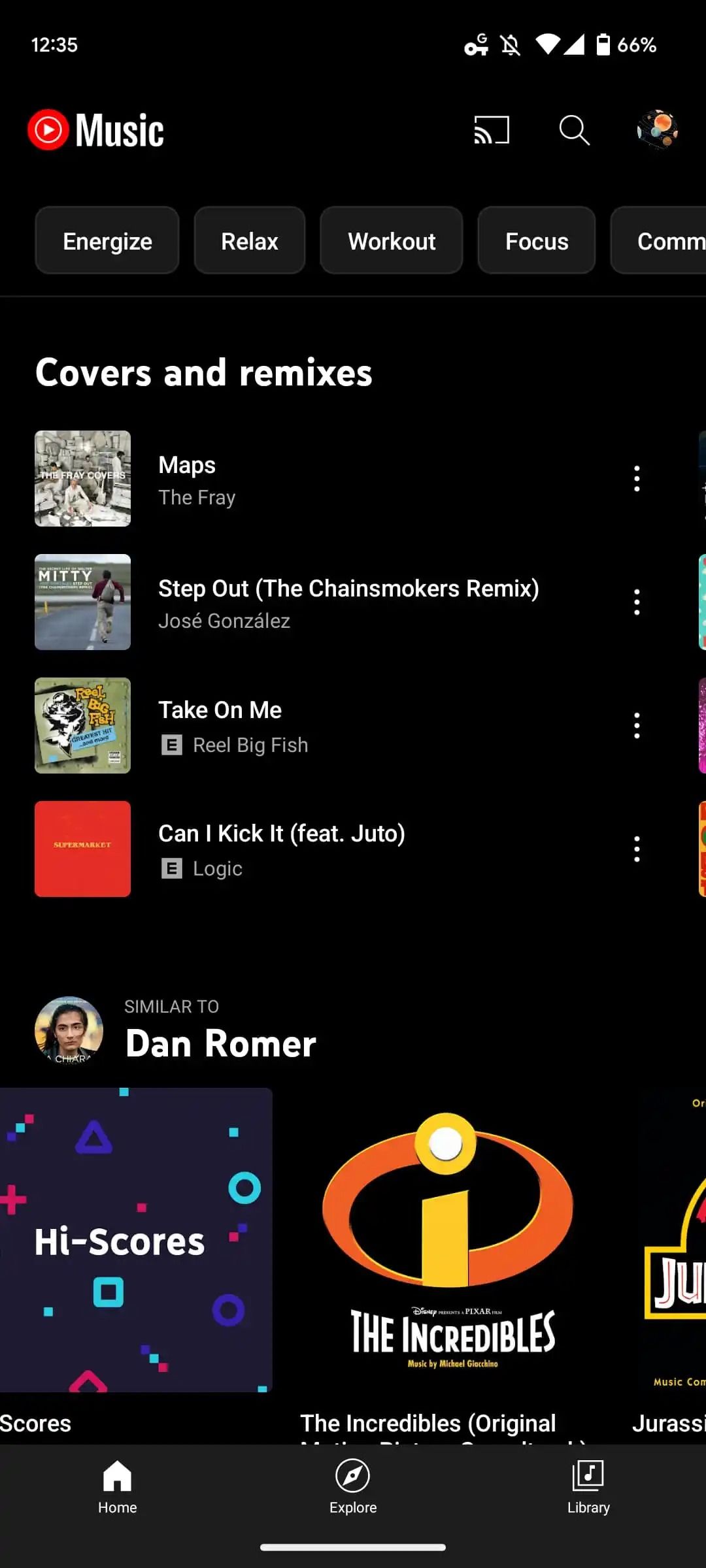YouTube Music is putting covers and remixes front and center
