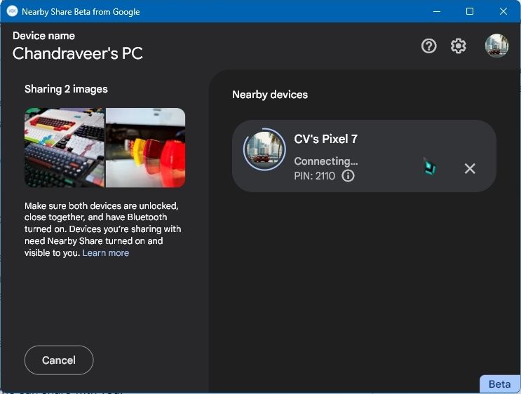 Google Nearby Share Beta for Windows really gives AirDrop a run for its ...