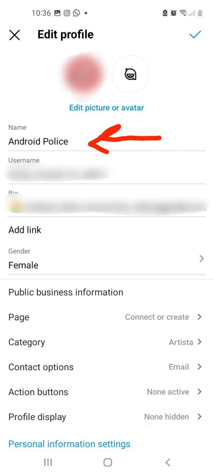 How to update your name and username on your Instagram profile