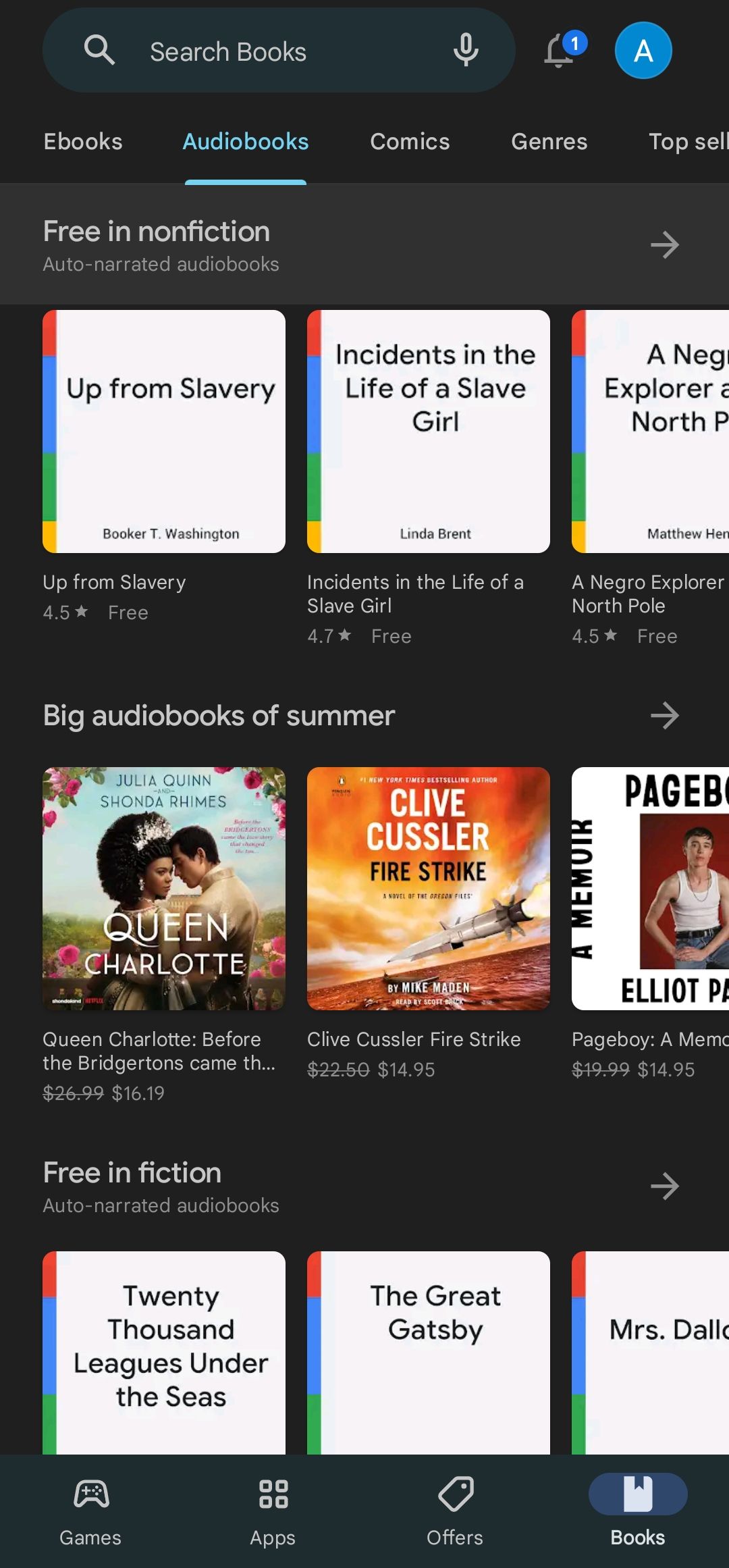 Google Play Store: How get free audiobooks