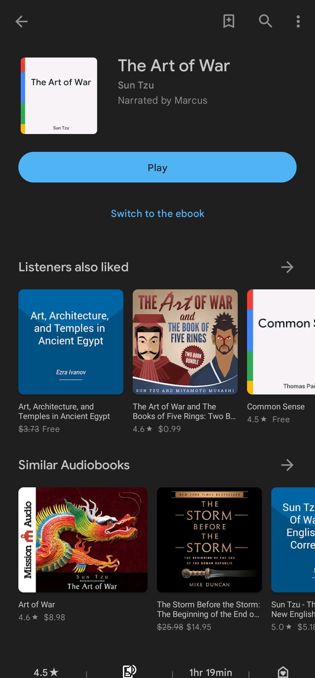 Google Play Store: How get free audiobooks