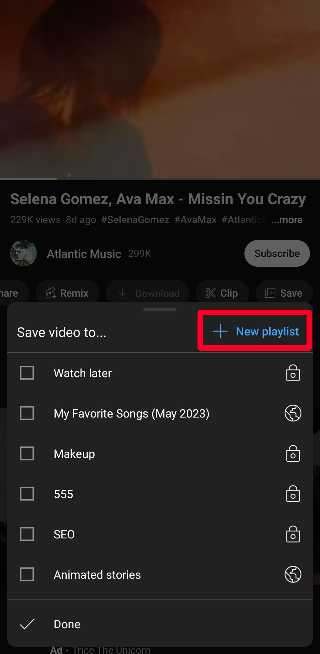 YouTube: How to create a playlist on your browser or in the app