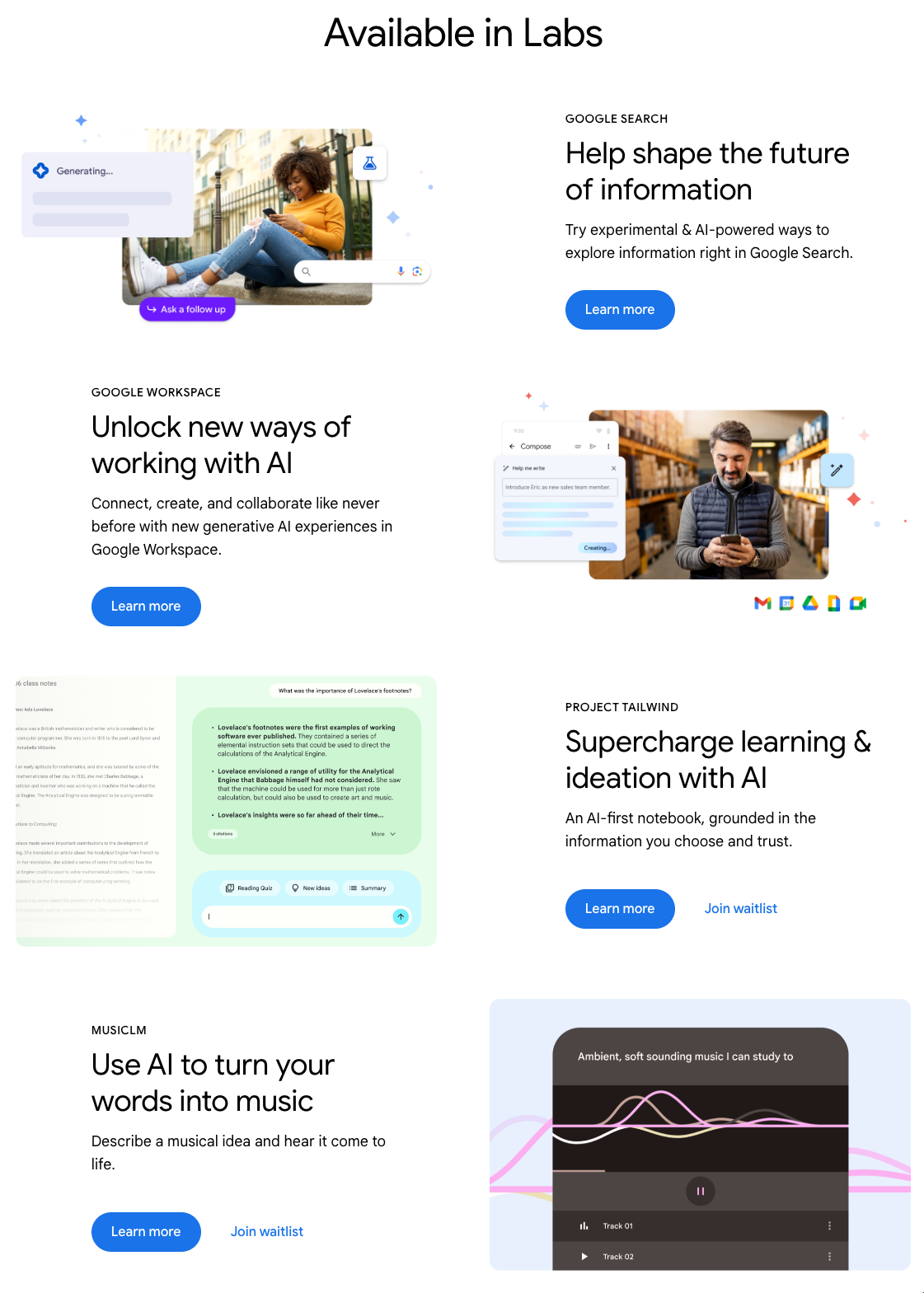 Google’s just-announced Labs platform is already live