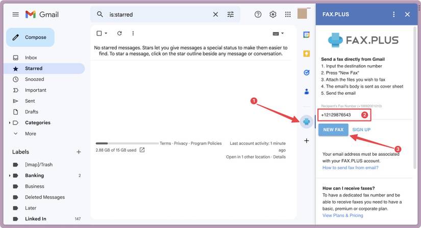 How to fax from Gmail