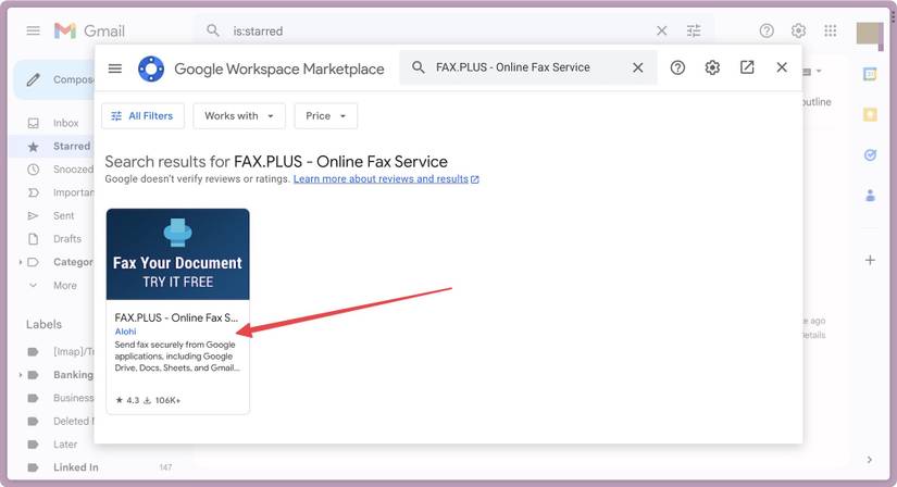 How to fax from Gmail