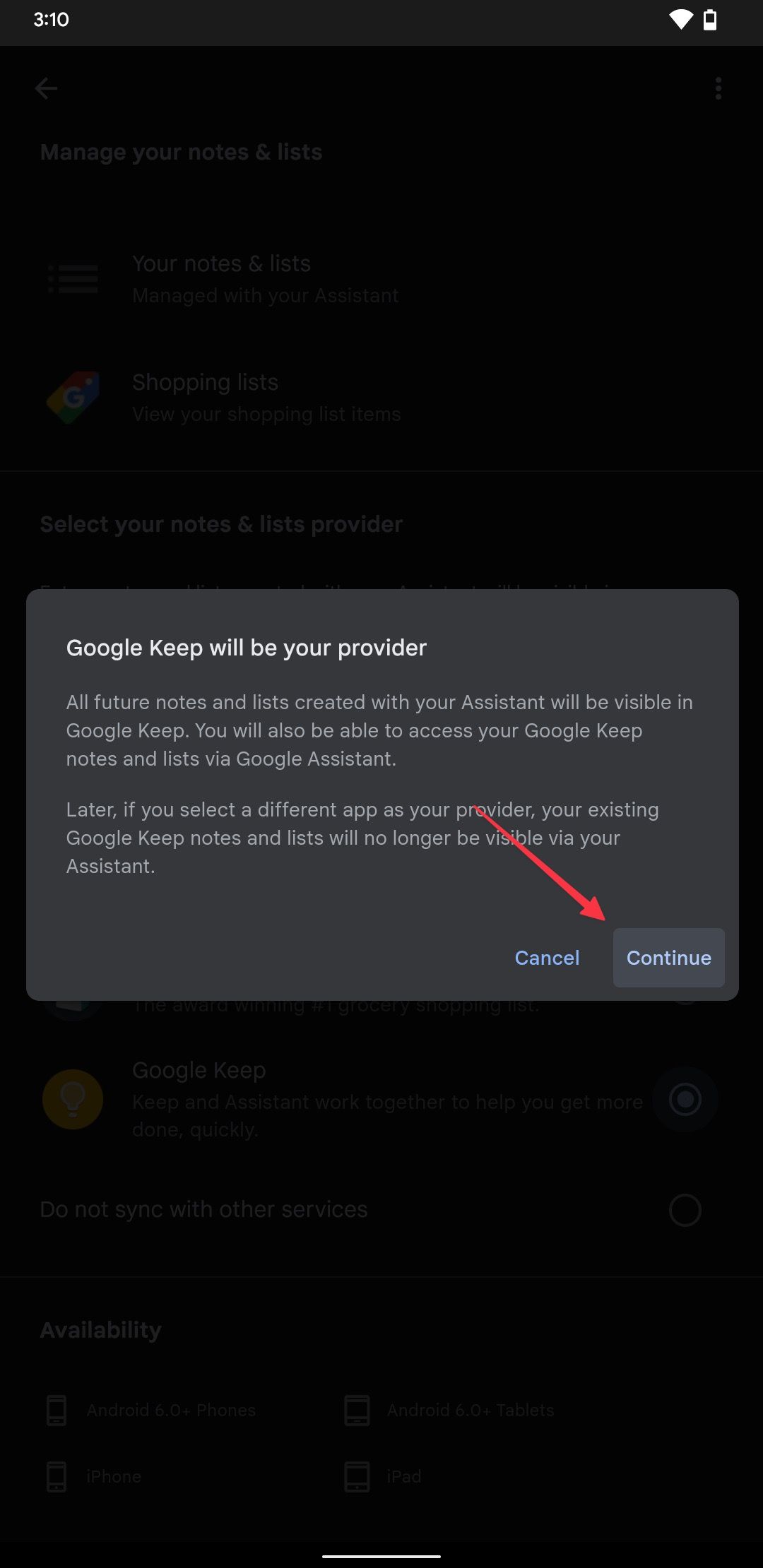 How to use Google Shopping List