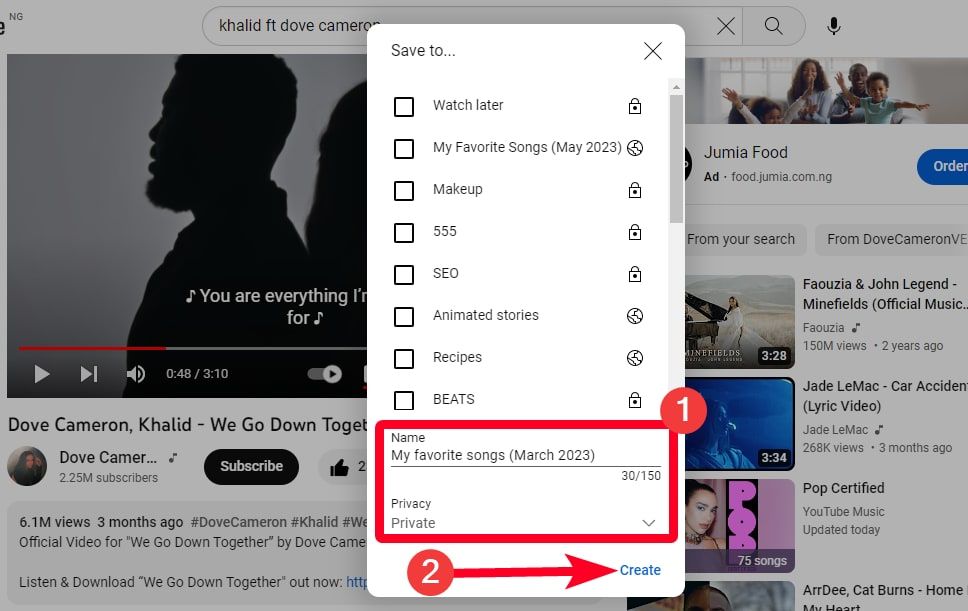 YouTube: How to create a playlist on your browser or in the app
