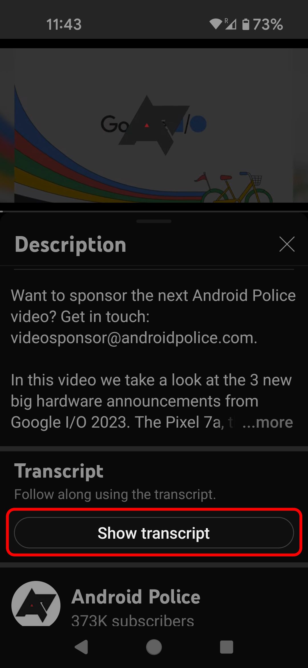 How to get the transcript of a YouTube video