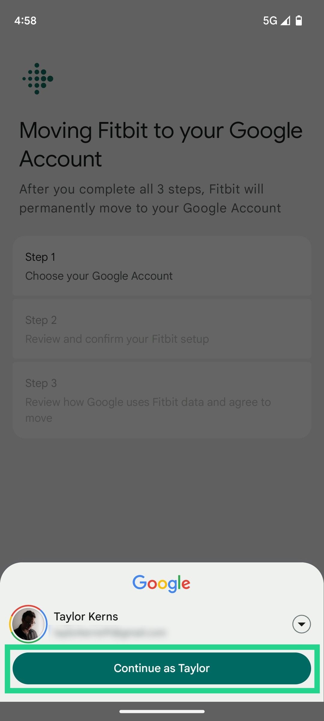How to transfer your Fitbit account to a Google account