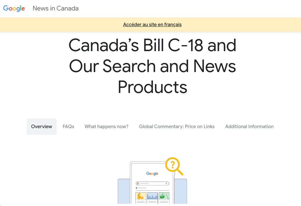 Canada’s ‘link tax’ law could break how the web works, says Google