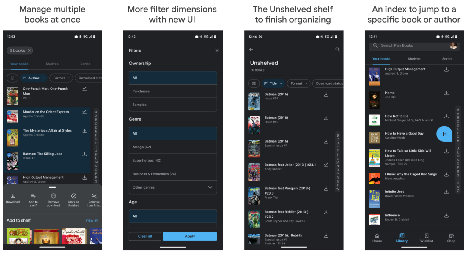 Google is supercharging your Play Books library management