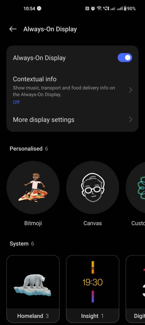 How to turn the Always On Display (AOD) on or off on your Android phone or tablet