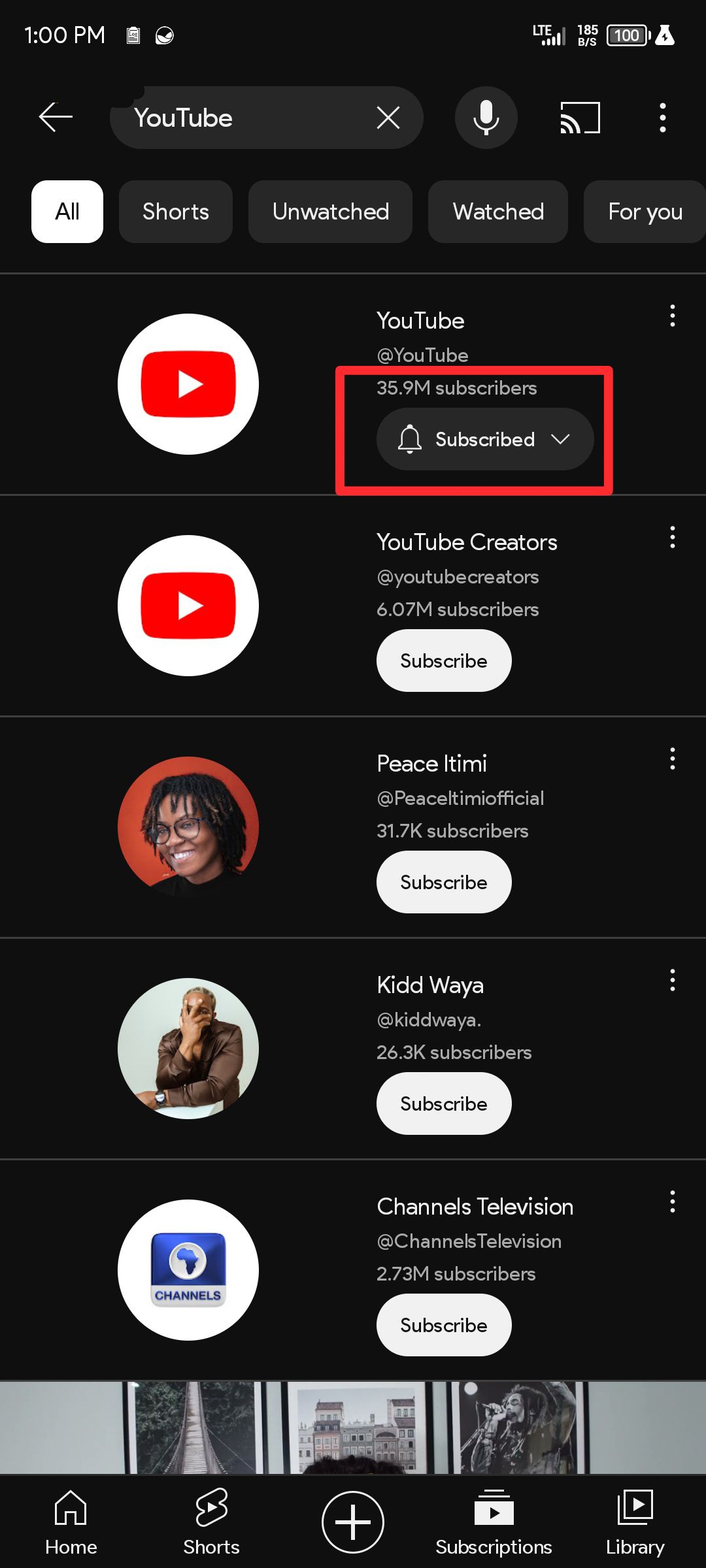YouTube: How to unsubscribe from channels and notifications