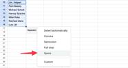 Google Sheets How To Quickly Separate Text Into Multiple Columns
